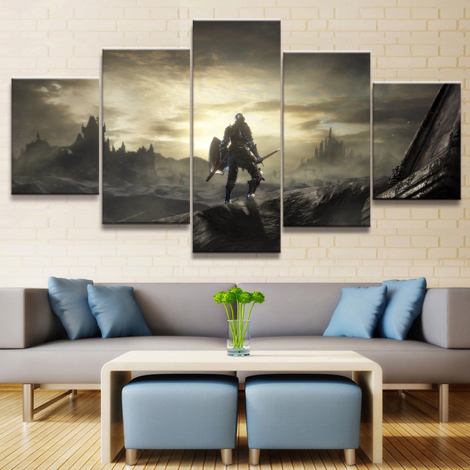 Tableau Médiéval Chevalier Solitaire | Medieval Fantasy